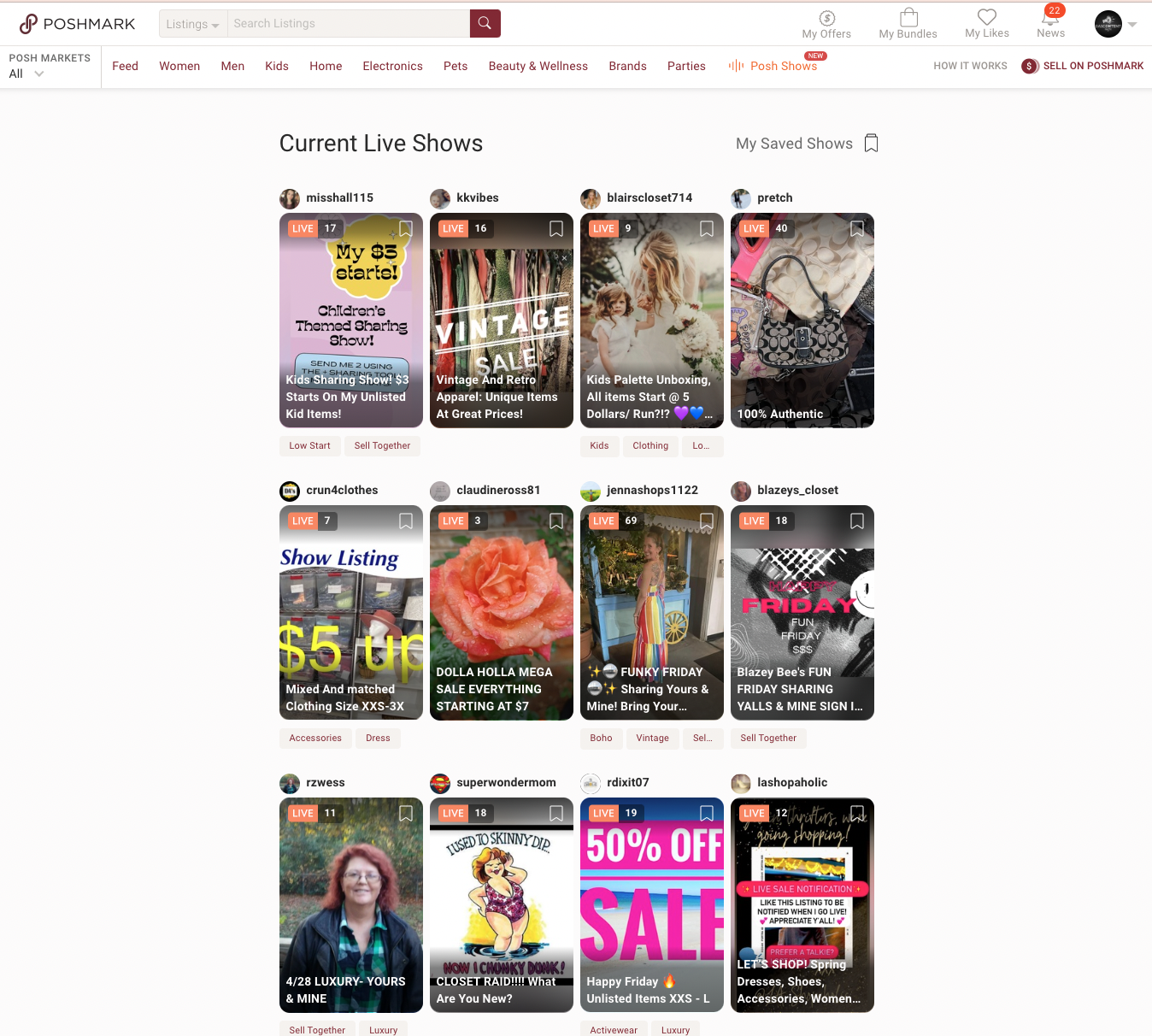 Poshmark Share Shows: What They Are and Why You Should Try Them | List ...