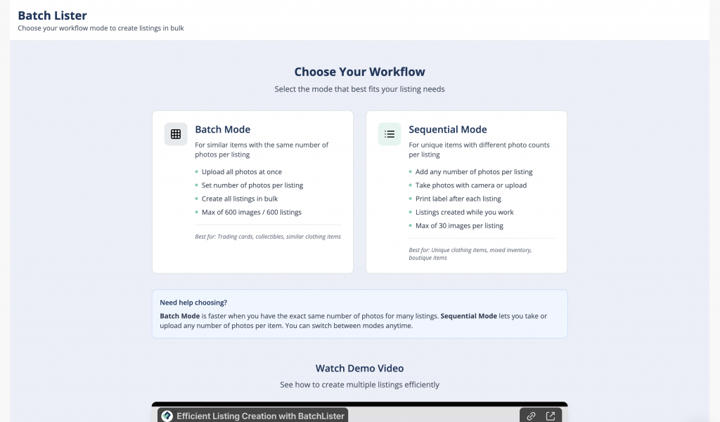 Batch Lister — Create Multiple Listings Fast on Desktop and Mobile
