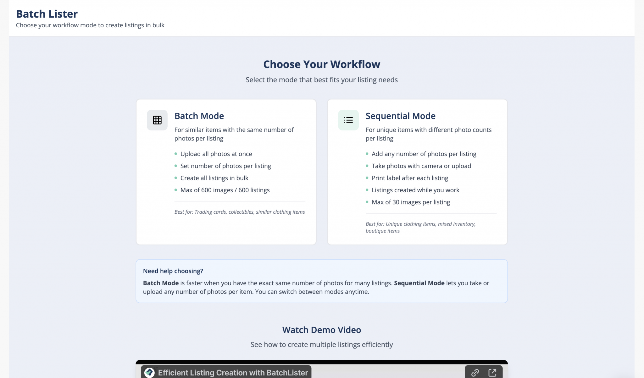 Batch Lister — Create Multiple Listings Fast on Desktop and Mobile