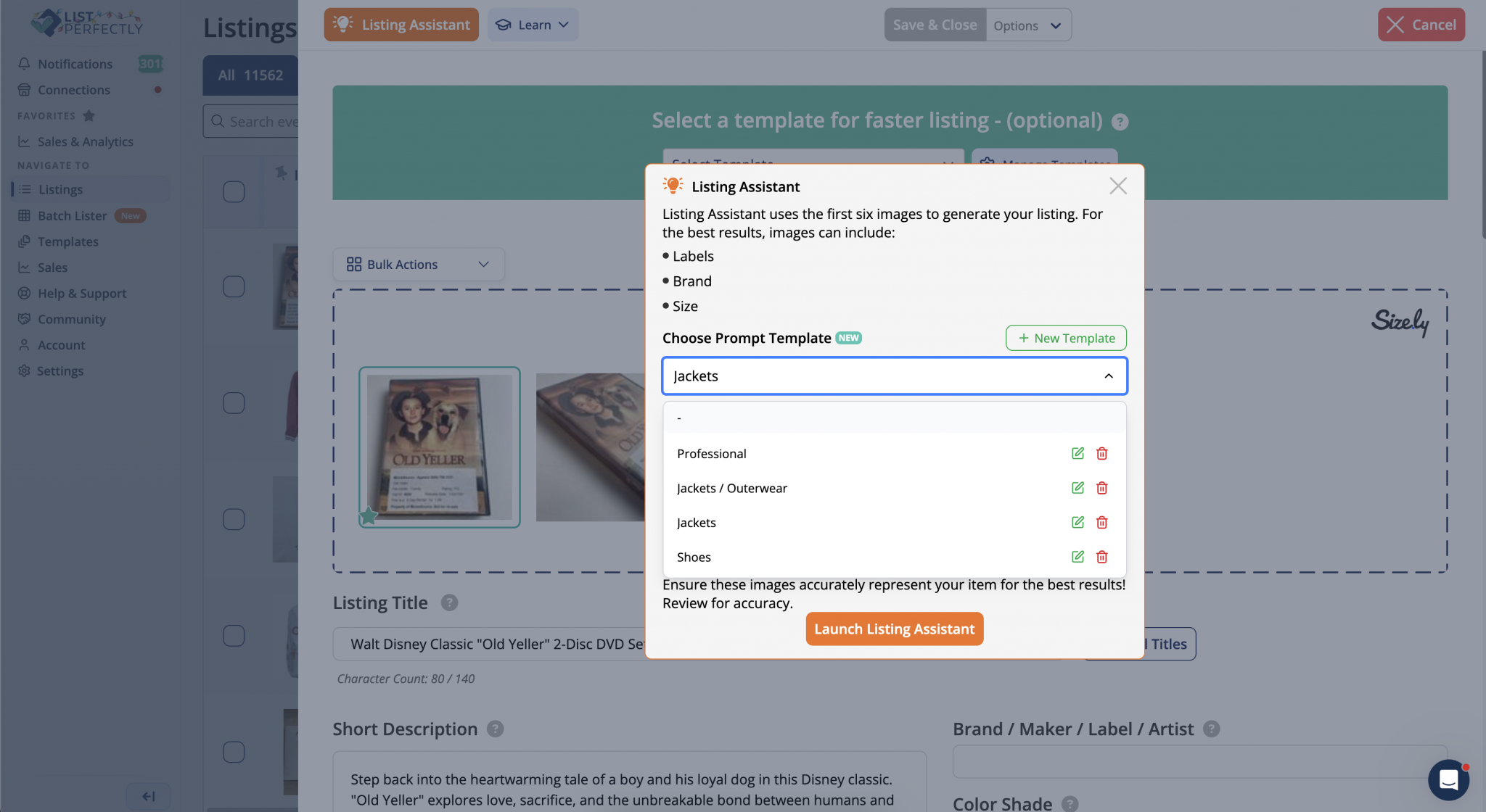 Customize AI Prompt Templates | List Perfectly